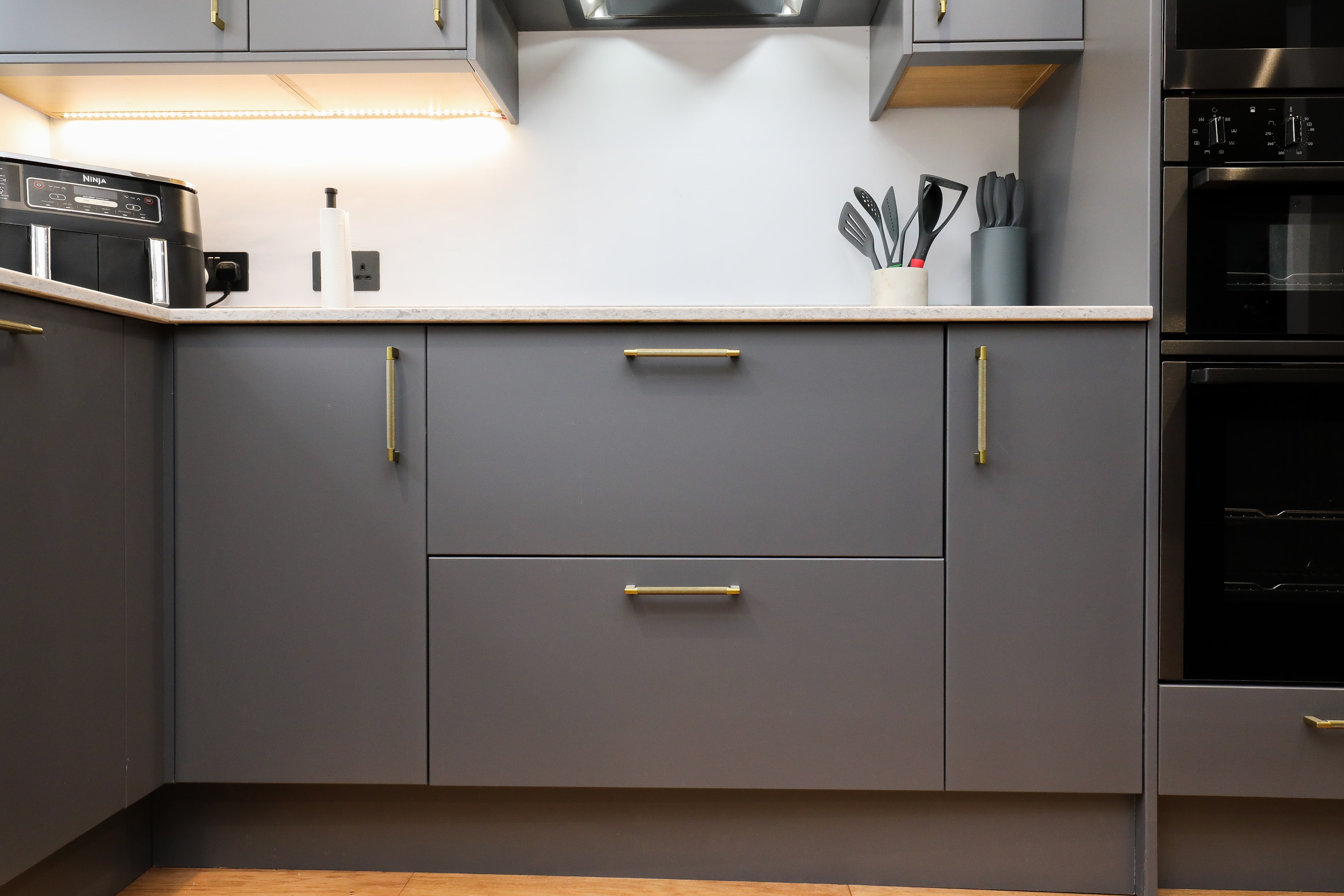 Beautiful bespoke grey kitchen - Krystal Kitchens