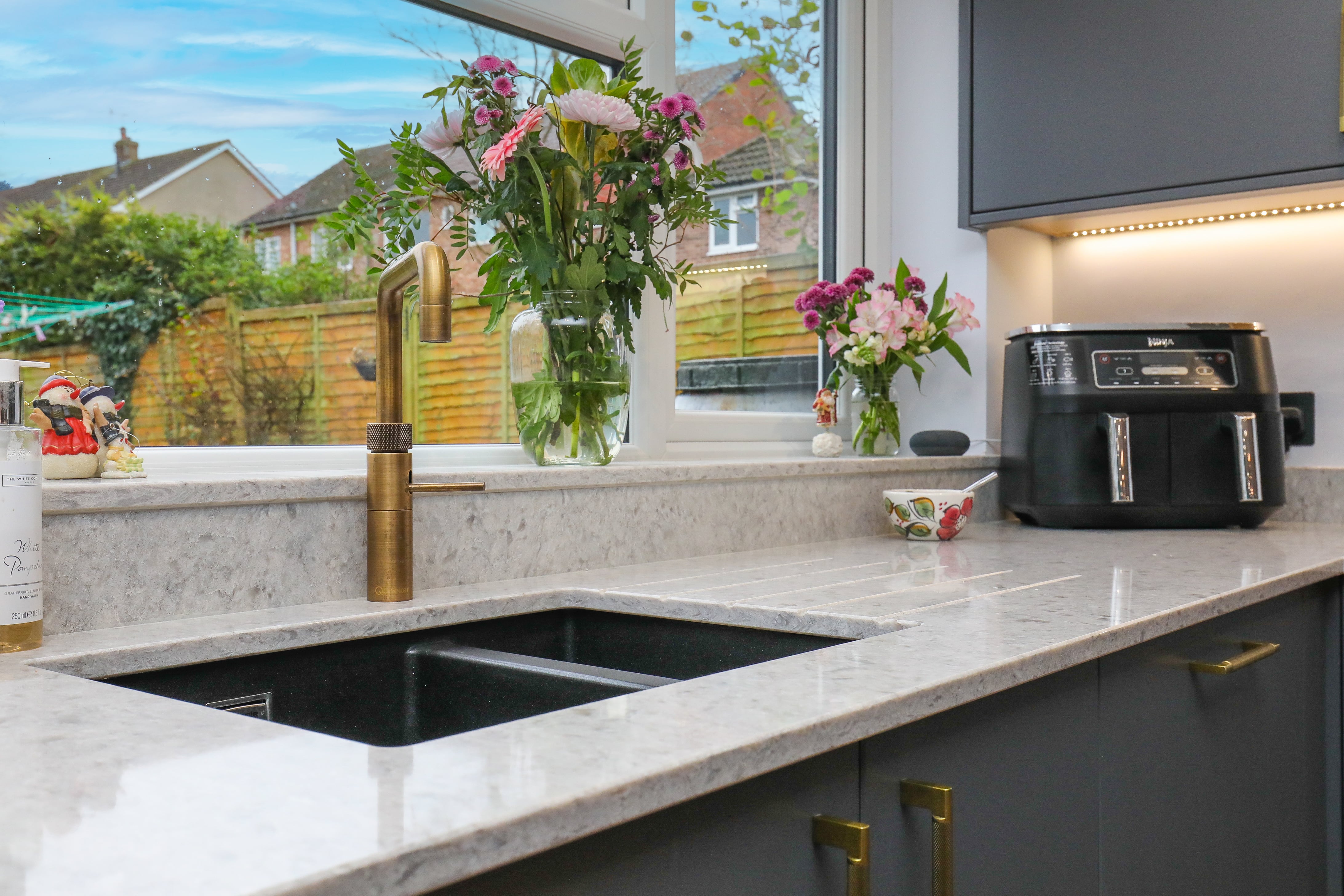 Beautiful bespoke grey kitchen - Krystal Kitchens