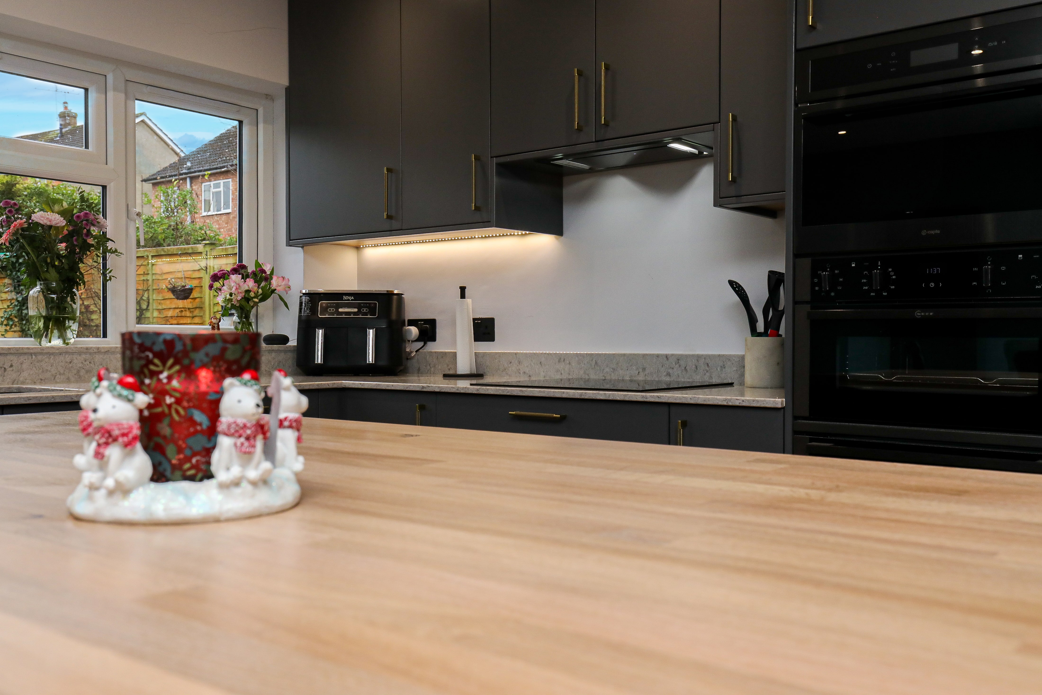 Beautiful bespoke grey kitchen - Krystal Kitchens