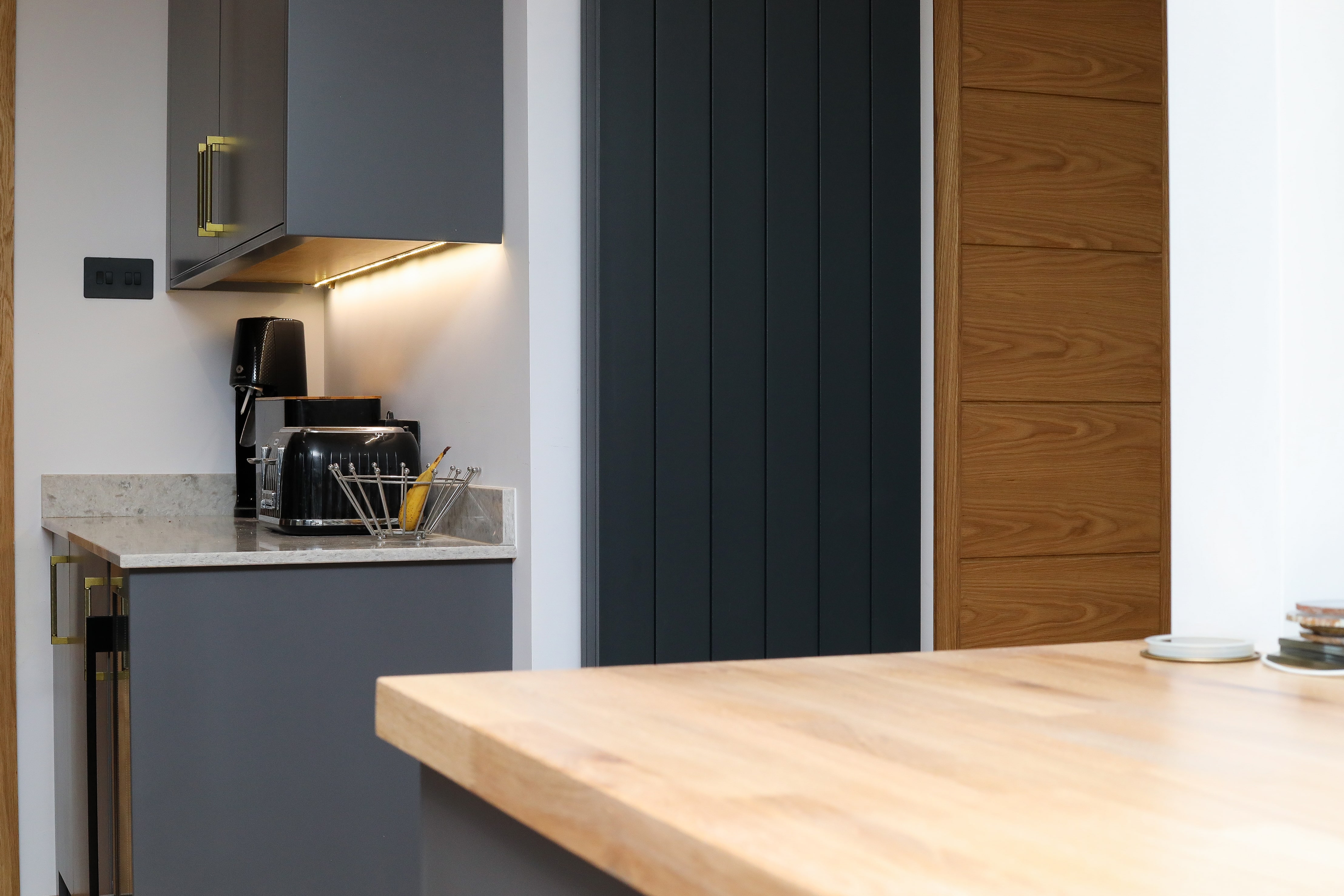Beautiful bespoke grey kitchen - Krystal Kitchens